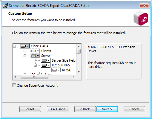 IEC 60870-5 KEMA Driver Guide - Confirm that the Required Geo SCADA Expert Components are Installed